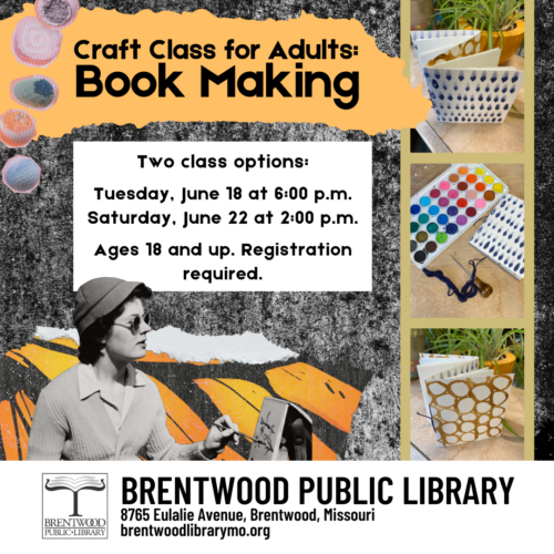 Adult Craft: Book Making - Brentwood Public Library