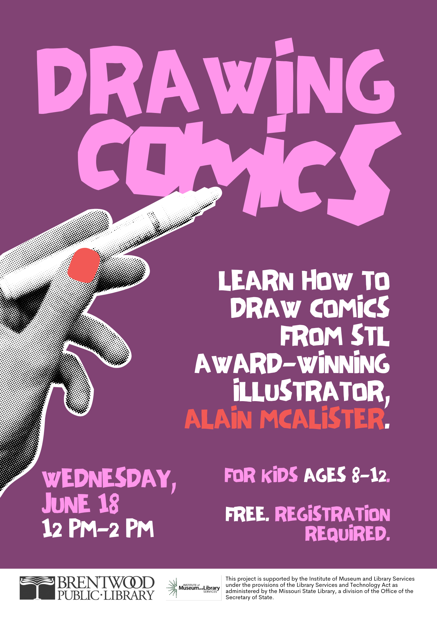 Drawing Comics with Alain - Brentwood Public Library