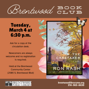 Brentwood Book Club – The Caretaker - Brentwood Public Library